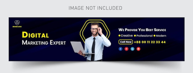 Premium Vector | Digital Marketing LinkedIn Cover Template Social Media ... Premium Vector | Digital Marketing LinkedIn Cover Template Social Media ...