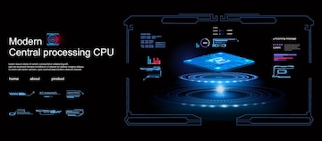 Premium Vector | Digital user interface with nextgeneration futuristic ...