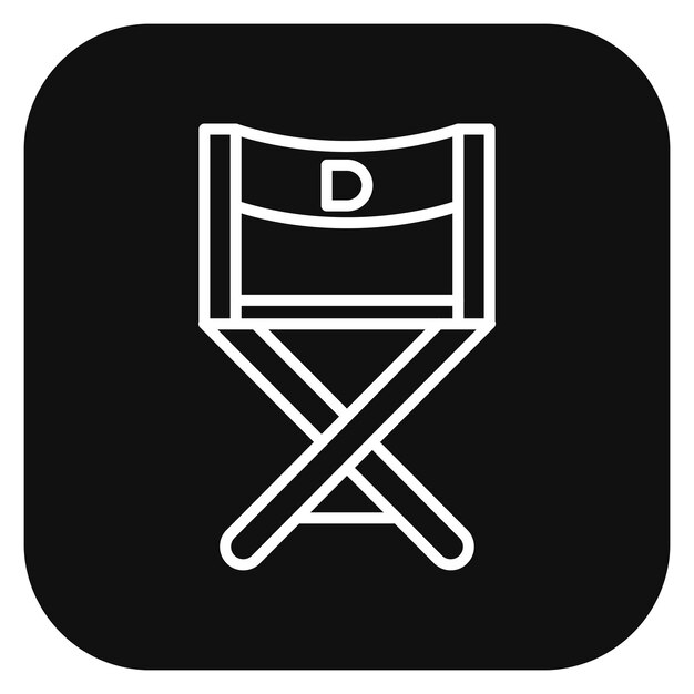 Premium Vector | Director Chair Vector Illustration Premium Vector | Director Chair Vector Illustration