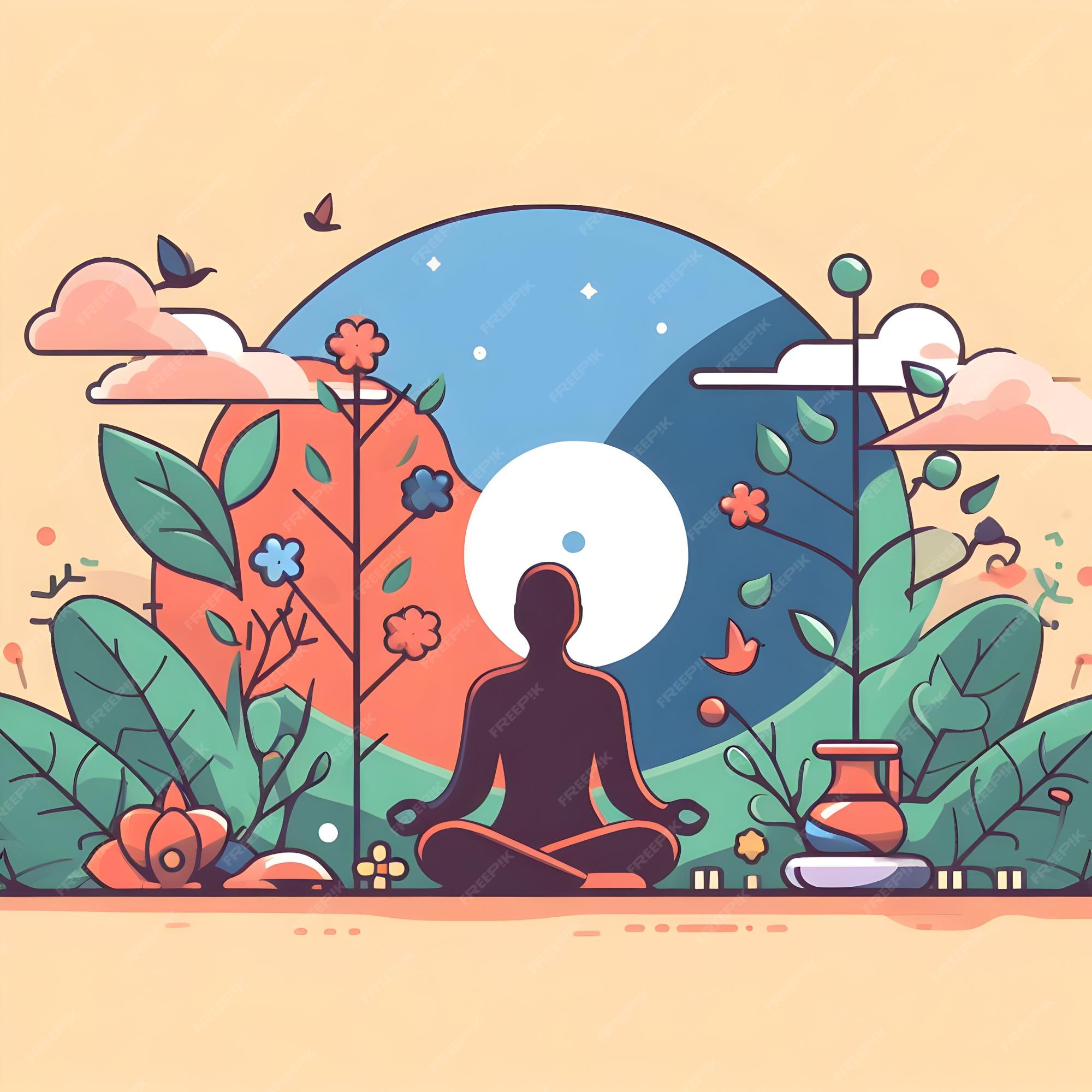 Premium Vector | Discovering the essence of mindfulnest Premium Vector | Discovering the essence of mindfulnest