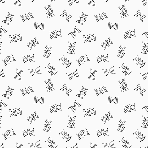Premium Vector | Dna concept science vector seamless pattern Premium Vector | Dna concept science vector seamless pattern