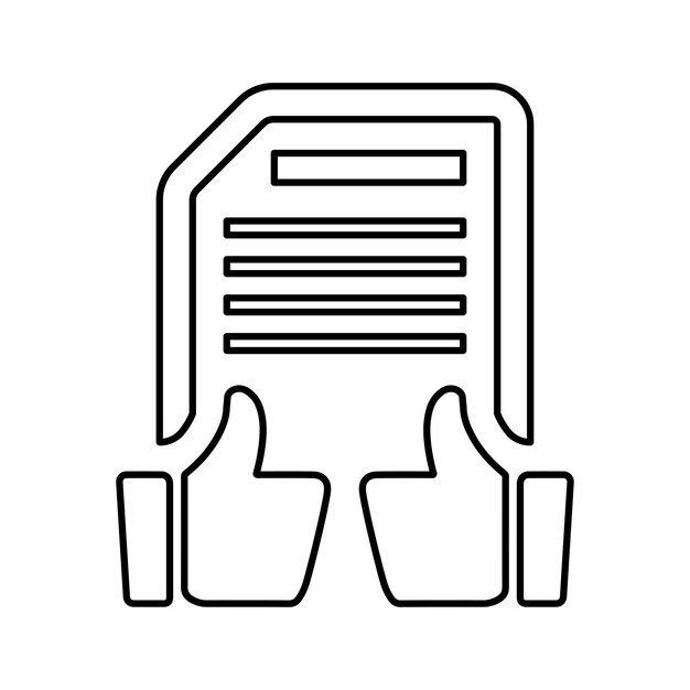 Premium Vector | Document approval Icon Line outline symbol Premium Vector | Document approval Icon Line outline symbol