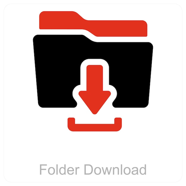 Premium Vector | Document Folder and Folder icon concept Premium Vector | Document Folder and Folder icon concept