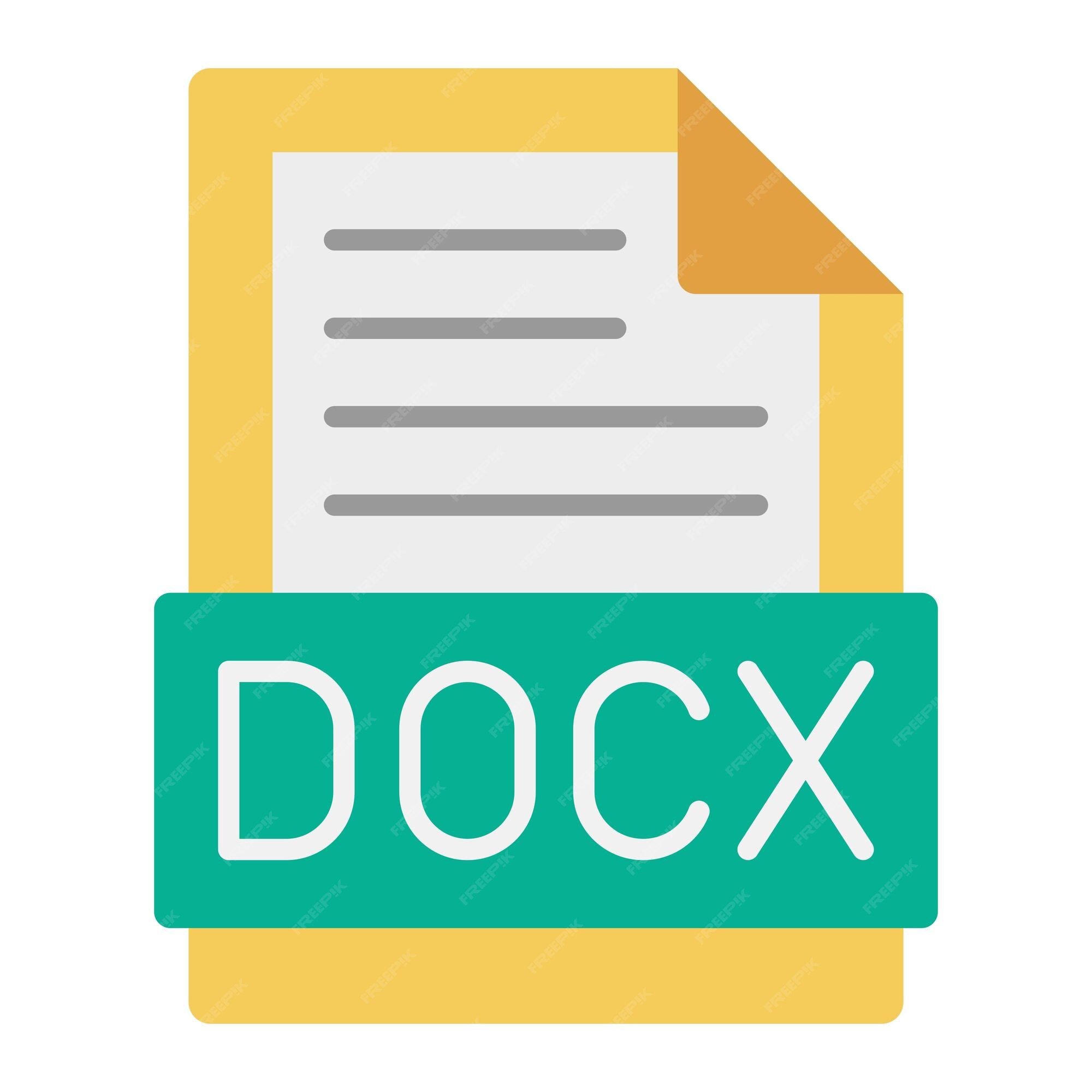 Premium Vector | Docx icon Premium Vector | Docx icon