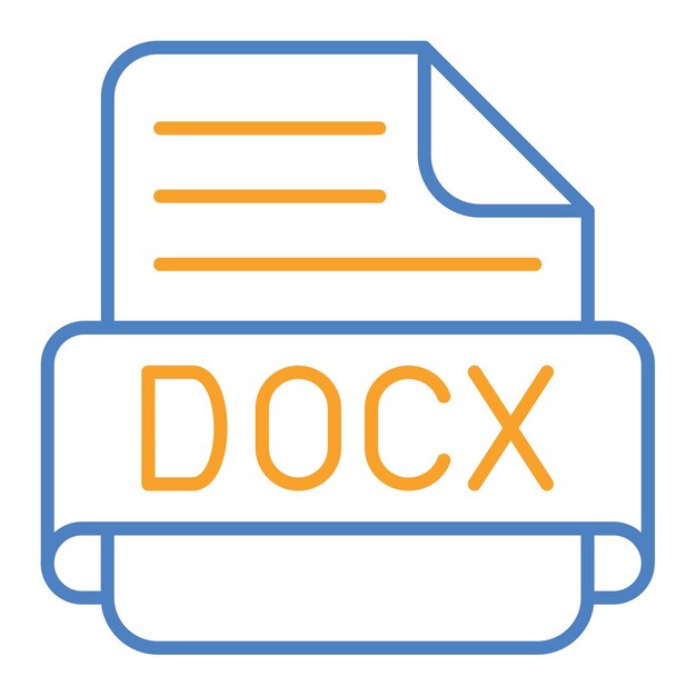 Premium Vector | Docx icon Premium Vector | Docx icon