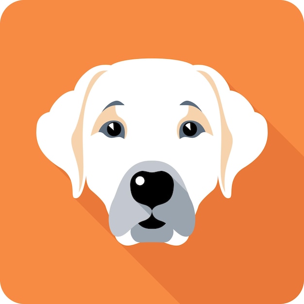 Premium Vector | Dog icon flat design Premium Vector | Dog icon flat design