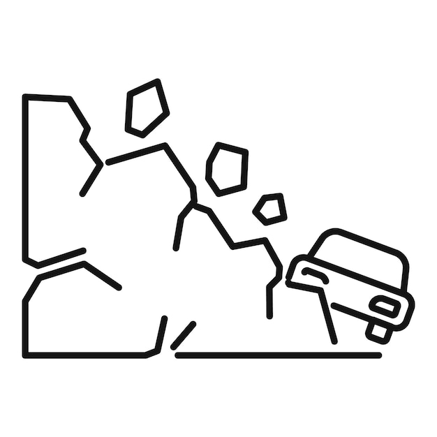 Premium Vector | Down landslide icon outline down landslide vector icon ... Premium Vector | Down landslide icon outline down landslide vector icon ...