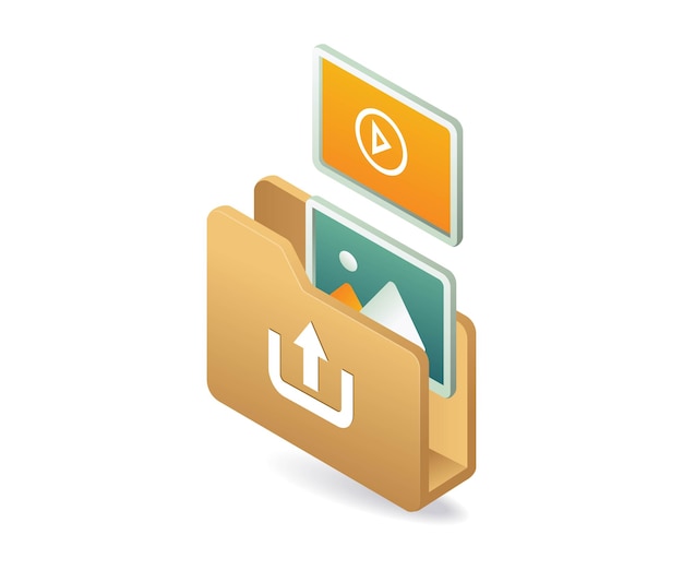Download and upload folder data | Premium AI-generated vector Download and upload folder data | Premium AI-generated vector