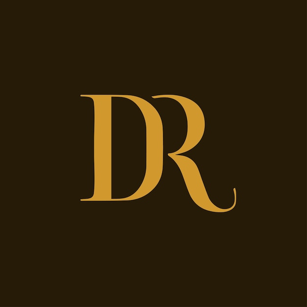 Premium Vector | DR monogram logo vector Premium Vector | DR monogram logo vector