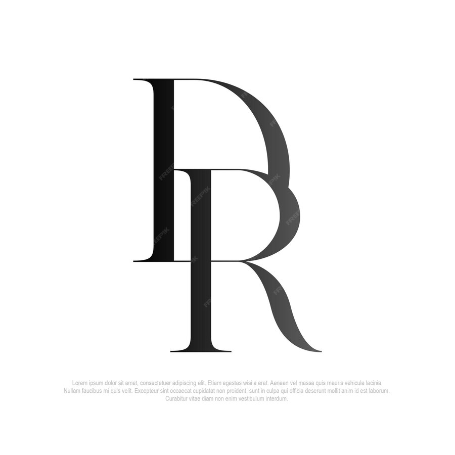 Premium Vector | Dr monogram logo Premium Vector | Dr monogram logo