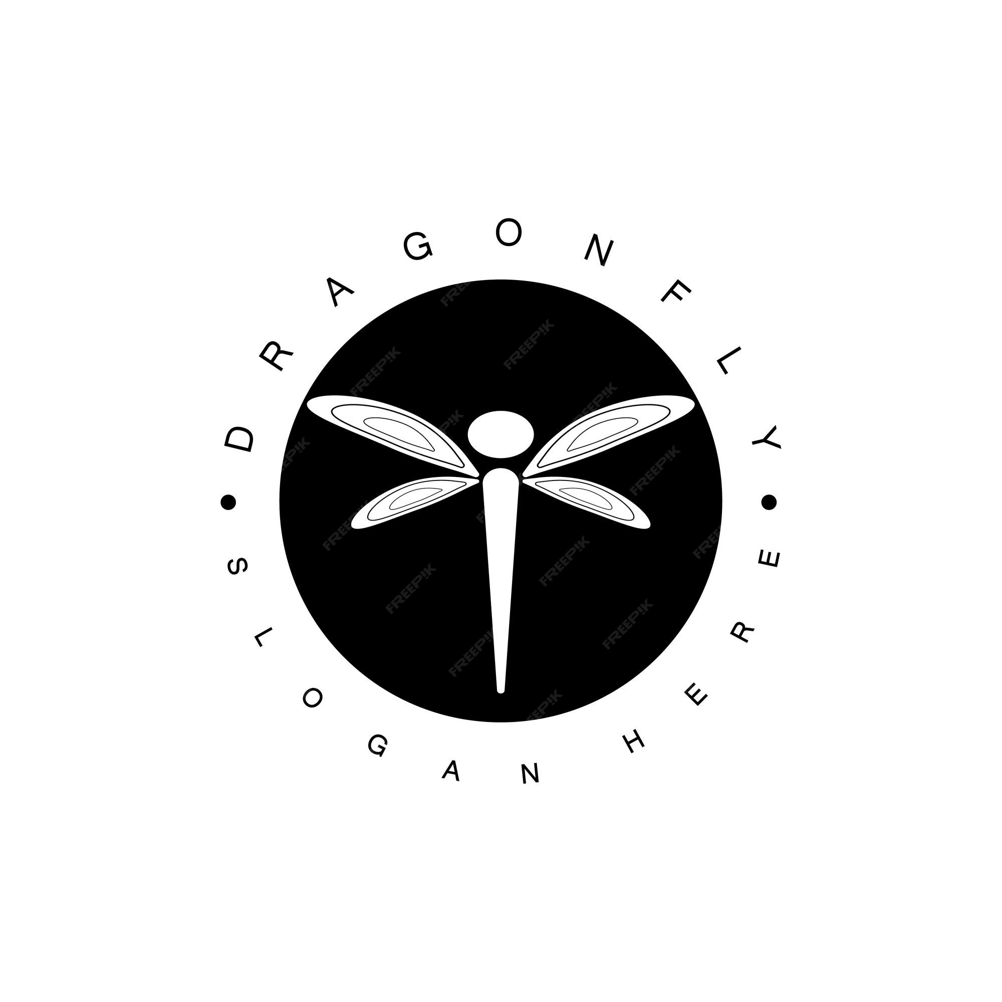 Premium Vector | Dragonfly logo vector icon illustration design template Premium Vector | Dragonfly logo vector icon illustration design template