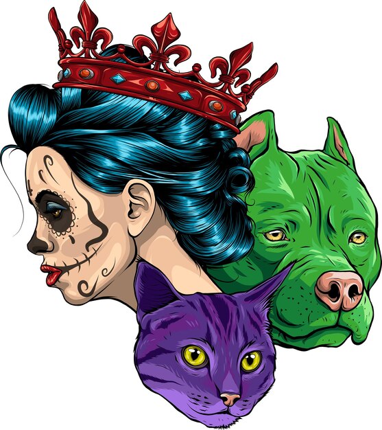 Premium Vector | Draw of Dead girl vector illustration Premium Vector | Draw of Dead girl vector illustration