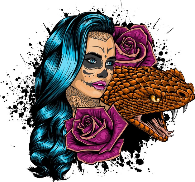 Premium Vector | Draw of Dead girl vector illustration Premium Vector | Draw of Dead girl vector illustration