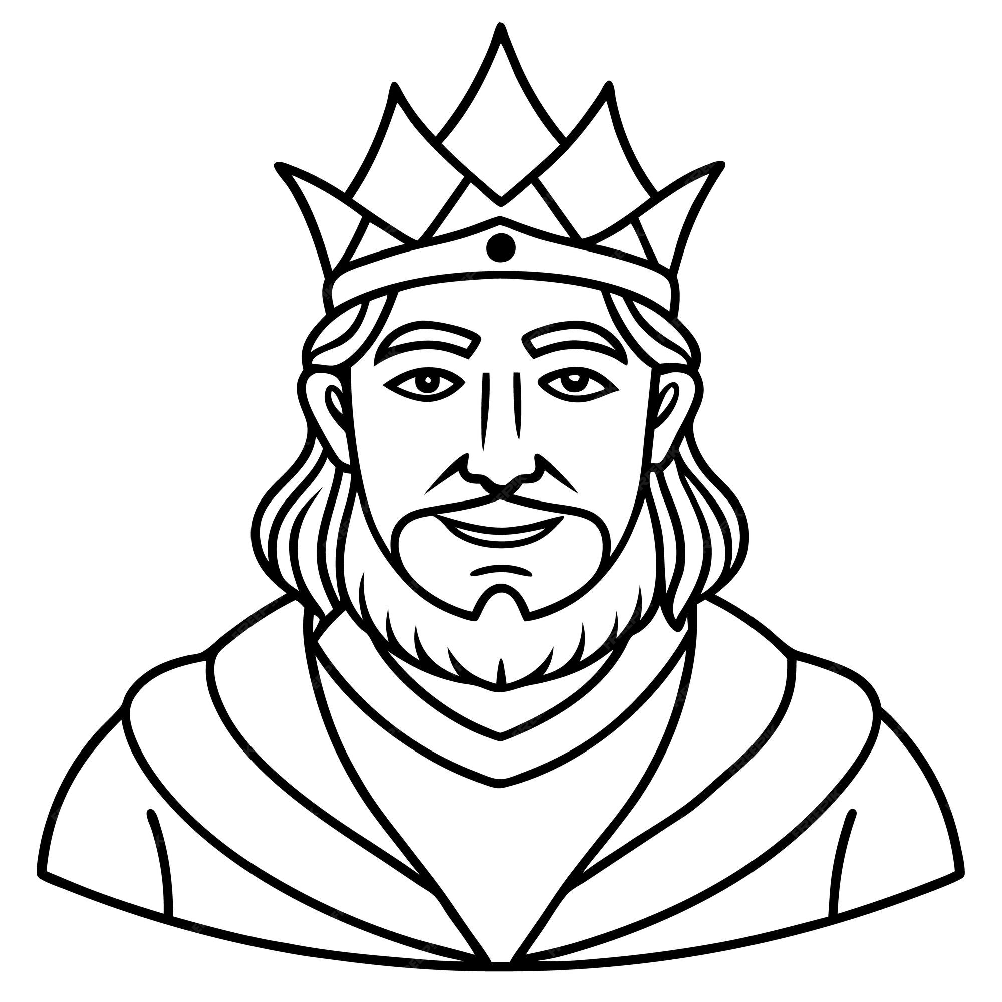 A drawing of a crown with a man wearing a crown | Premium AI-generated ... A drawing of a crown with a man wearing a crown | Premium AI-generated ...
