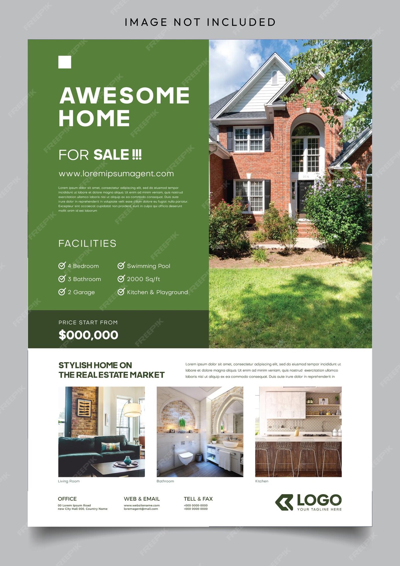 Premium Vector | Dream Home Unveiled Stylish Promo Flyers Premium Vector | Dream Home Unveiled Stylish Promo Flyers