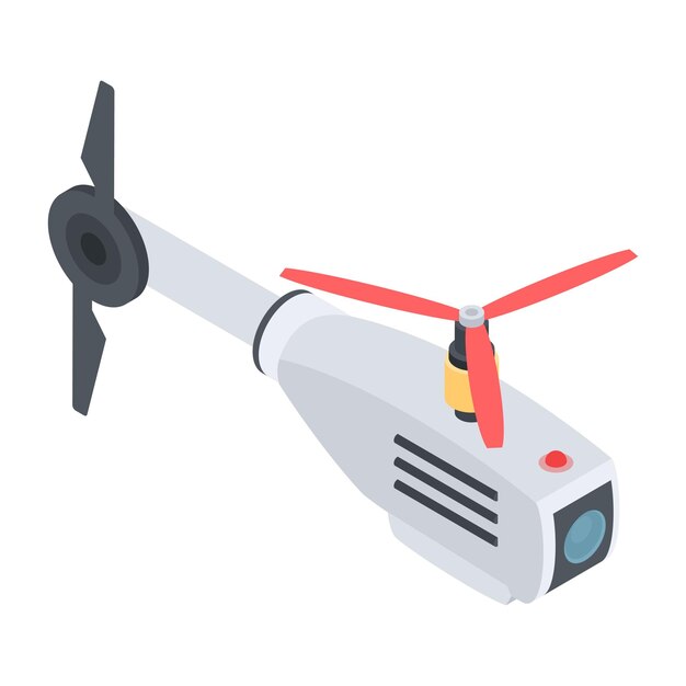 Premium Vector | Drone Technology Isometric Icon Premium Vector | Drone Technology Isometric Icon