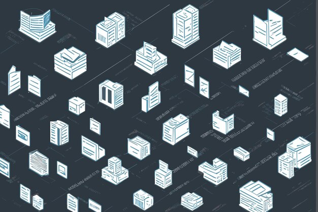 Premium Vector | A dynamic building pattern vector background features ...