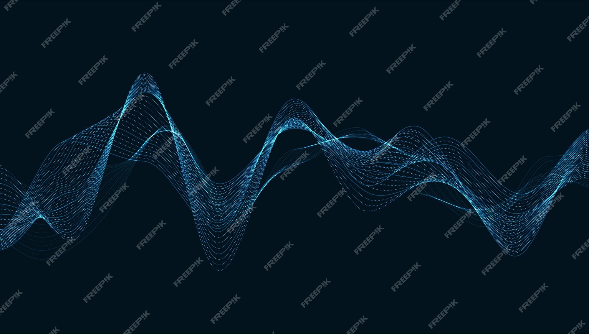 Premium Vector | Dynamic particles sound wave flowing sound wave background Premium Vector | Dynamic particles sound wave flowing sound wave background