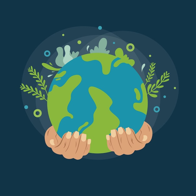Premium Vector | Earth vector design for ozone and earth day event Premium Vector | Earth vector design for ozone and earth day event