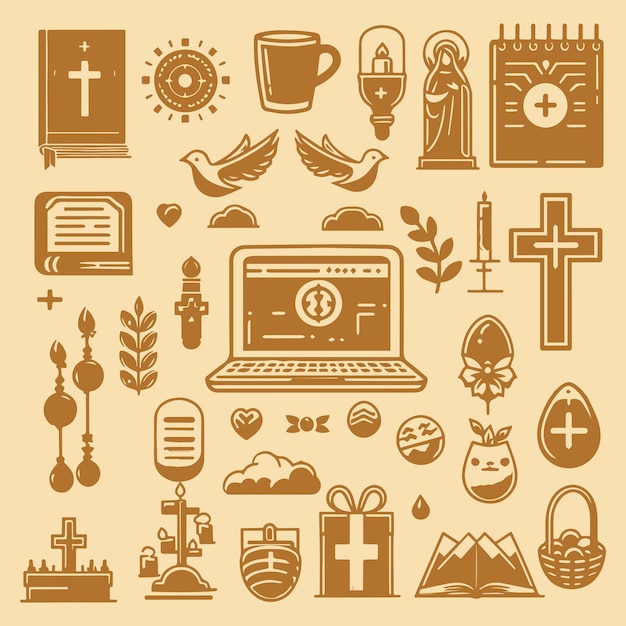 Premium Vector | Easter Collection Hand Draw Doodles Art Premium Vector | Easter Collection Hand Draw Doodles Art