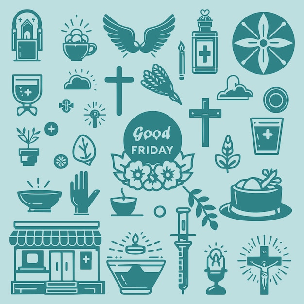 Premium Vector | Easter collection hand draw doodles art Premium Vector | Easter collection hand draw doodles art