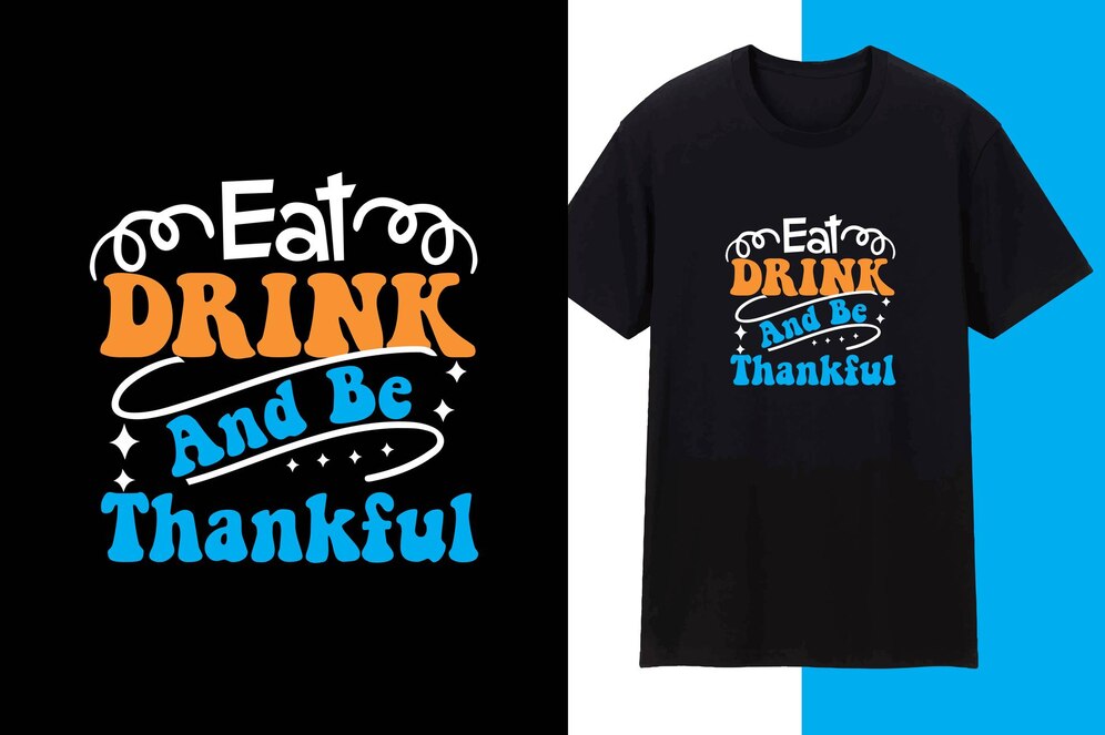 Premium Vector Eat Drink And Be Thankful