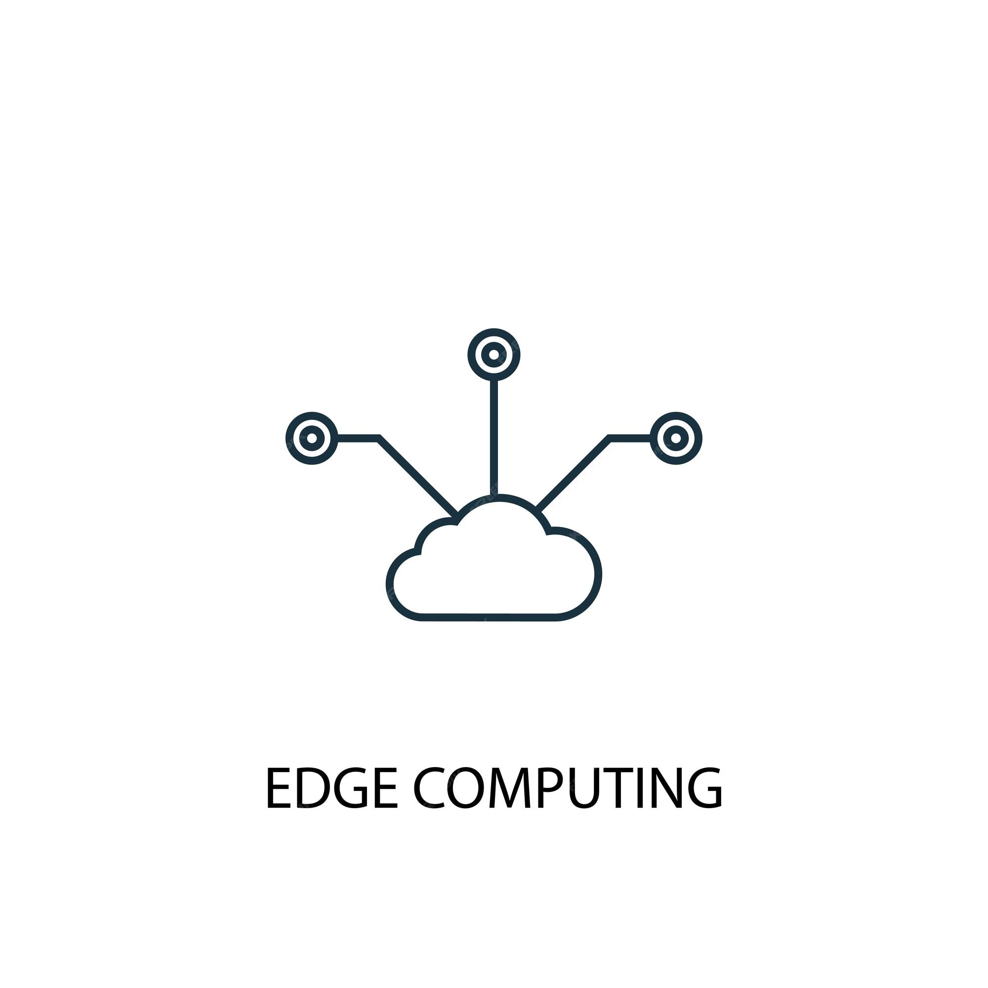 Premium Vector Edge Computing Concept Line Icon Simple Element