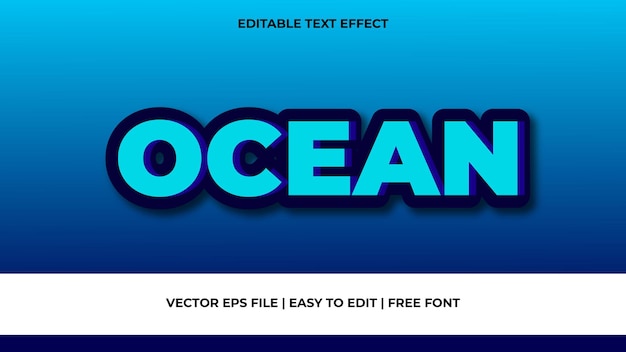 Premium Vector Editable Custom 3d Bold Text Effect Template