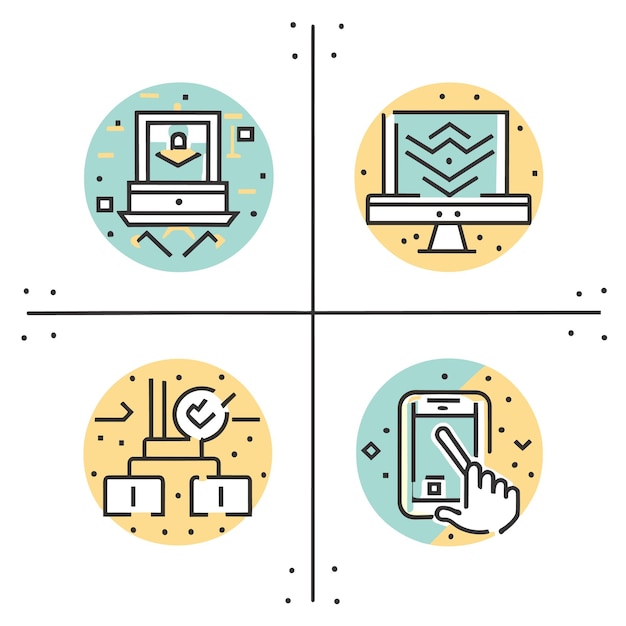 Premium Vector | Electronic device icon vector Premium Vector | Electronic device icon vector