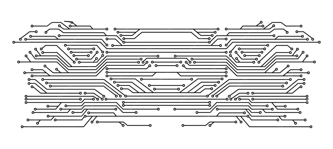 Premium Vector Electronics Board High Tech Digital Data Connection System Concept Circuit