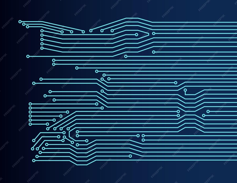 Premium Vector | Electronics board high tech digital data connection system concept circuit ...