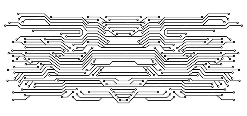 Premium Vector Electronics Board High Tech Digital Data Connection System Concept Circuit