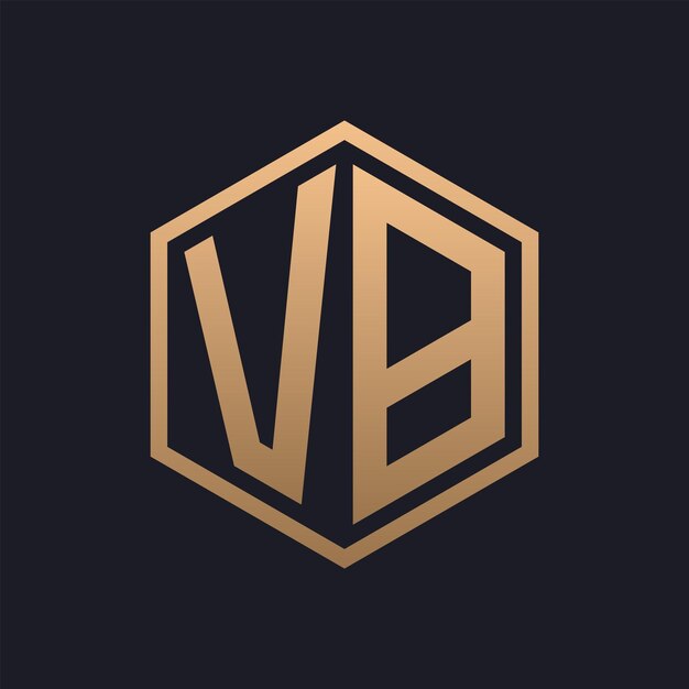 Premium Vector | Elegant hexagon letter vb logo design initial ... Premium Vector | Elegant hexagon letter vb logo design initial ...