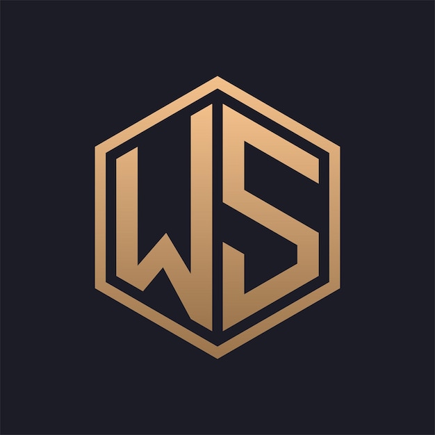 Premium Vector | Elegant Hexagon Letter WS Logo Design Initial ... Premium Vector | Elegant Hexagon Letter WS Logo Design Initial ...