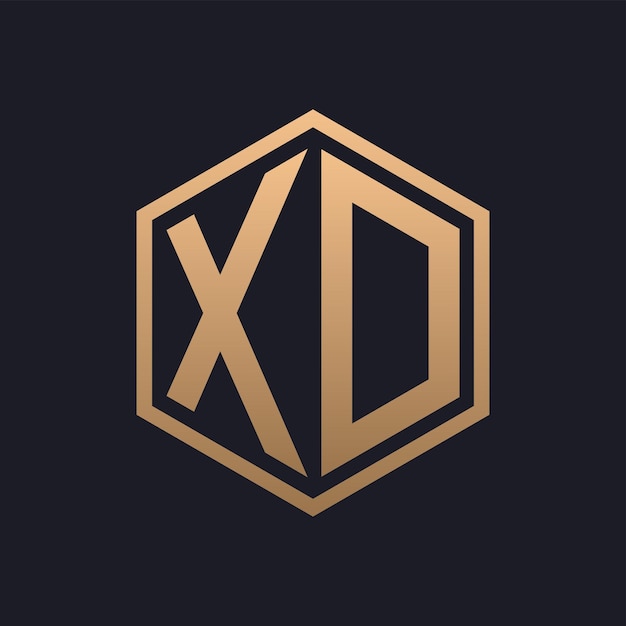 Premium Vector | Elegant hexagon letter xd logo design initial ... Premium Vector | Elegant hexagon letter xd logo design initial ...