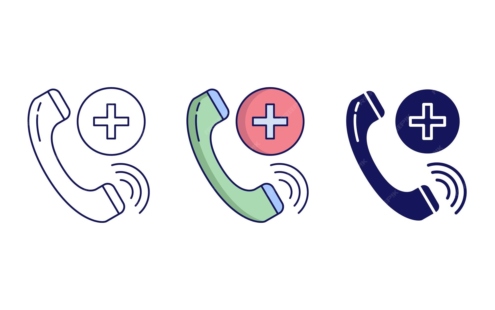 Premium Vector | Emergency call vector icon Premium Vector | Emergency call vector icon