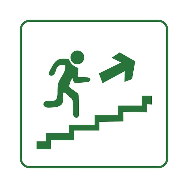 Premium Vector | Emergency Exit Sign Set Premium Vector | Emergency Exit Sign Set