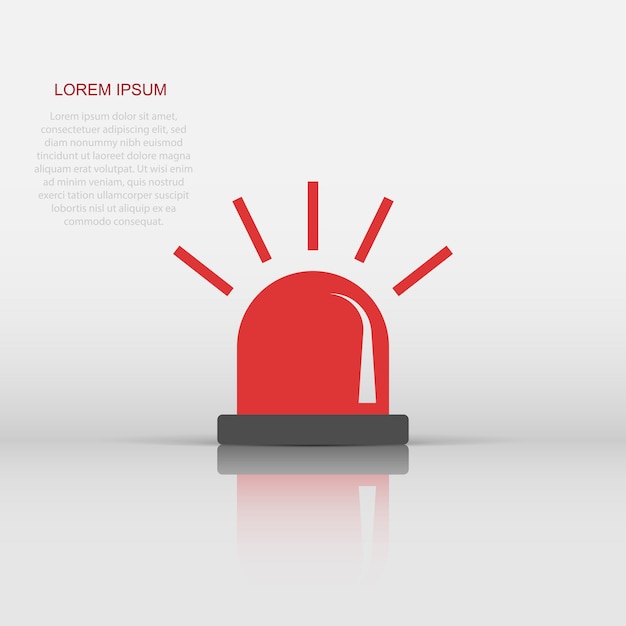 Premium Vector | Emergency siren icon in flat style Police alarm vector ... Premium Vector | Emergency siren icon in flat style Police alarm vector ...