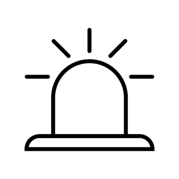 Premium Vector | Emergency Siren Icon Premium Vector | Emergency Siren Icon
