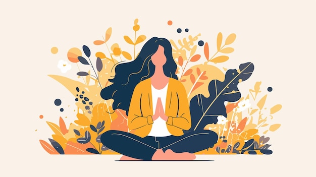 Emotional Wellbeing Concept Serene Woman Meditates Outdoors | Premium ... Emotional Wellbeing Concept Serene Woman Meditates Outdoors | Premium ...