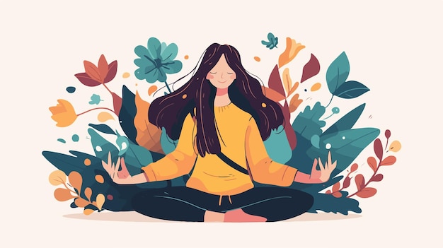 Emotional Wellbeing Concept Serene Woman Meditates Outdoors | Premium ... Emotional Wellbeing Concept Serene Woman Meditates Outdoors | Premium ...