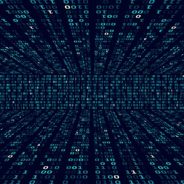 Premium Vector | Encryption information. Binary code on blue background. Random binary numbers ...