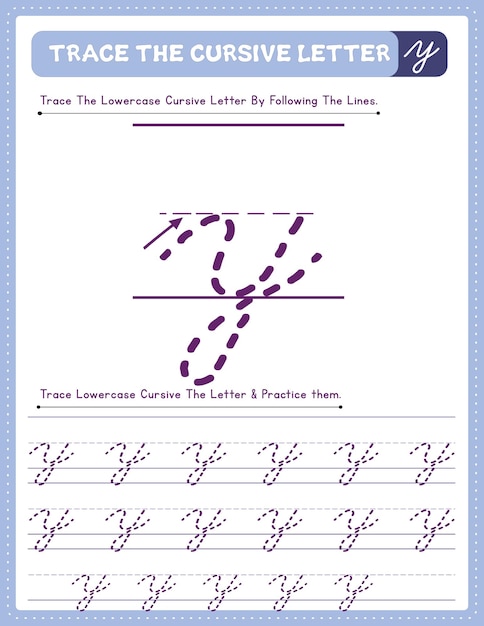 Premium Vector | English Lowercase Cursive Letter Tracing Handwriting ... Premium Vector | English Lowercase Cursive Letter Tracing Handwriting ...