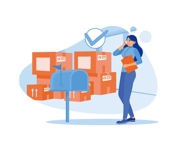 Premium Vector | The entrepreneur confirms the customers order and ... Premium Vector | The entrepreneur confirms the customers order and ...