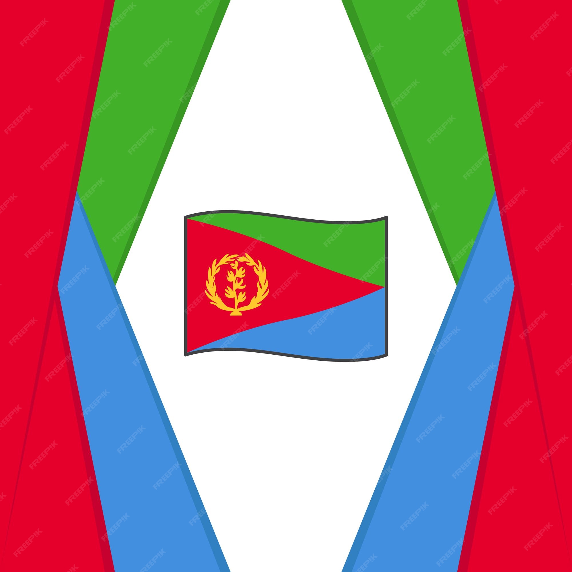 Premium Vector | Eritrea flag abstract background design template ... Premium Vector | Eritrea flag abstract background design template ...