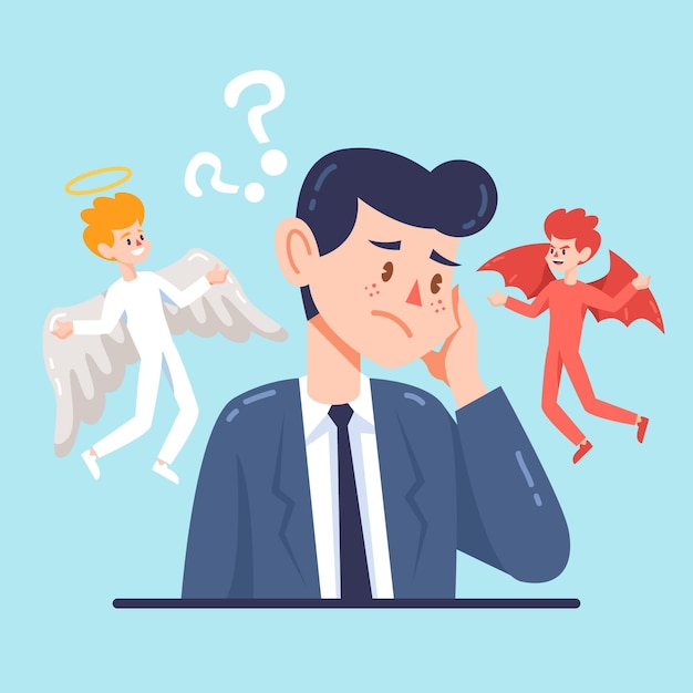 Premium Vector | Ethical dilemma concept illustration Premium Vector | Ethical dilemma concept illustration