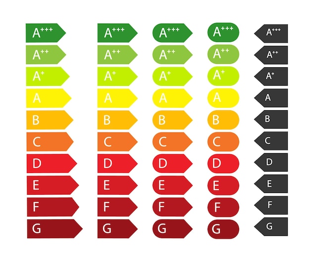 Premium Vector | European union energy efficiency rating Premium Vector | European union energy efficiency rating
