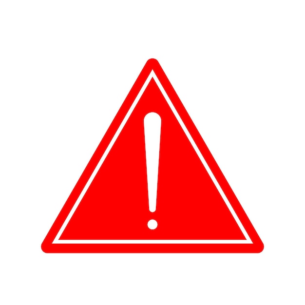 Premium Vector | Exclamation danger sign attention icon danger symbol ... Premium Vector | Exclamation danger sign attention icon danger symbol ...
