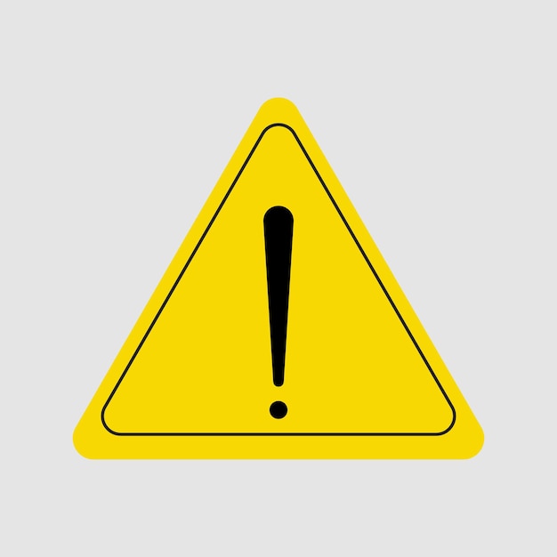 Premium Vector | Exclamation danger sign attention icon danger symbol ... Premium Vector | Exclamation danger sign attention icon danger symbol ...