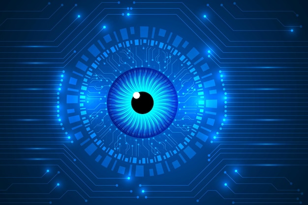 Premium Vector | Eye virtual science and futuristic technology ... Premium Vector | Eye virtual science and futuristic technology ...